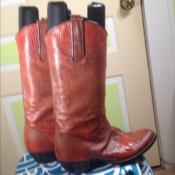 DER DAU | Shoes | Der Dau Custom Iguana Western Boots 6 Vintage | Poshmark